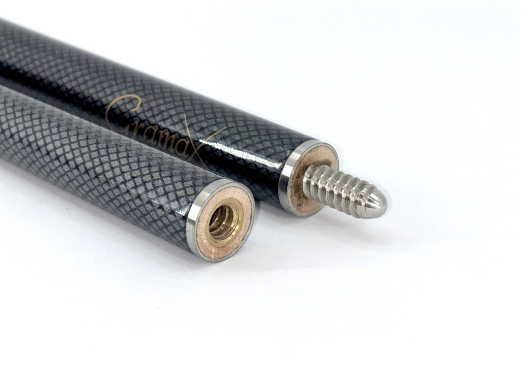 GRAMAX Grise 3 pièces - Queue graphite pour billard 8-pool